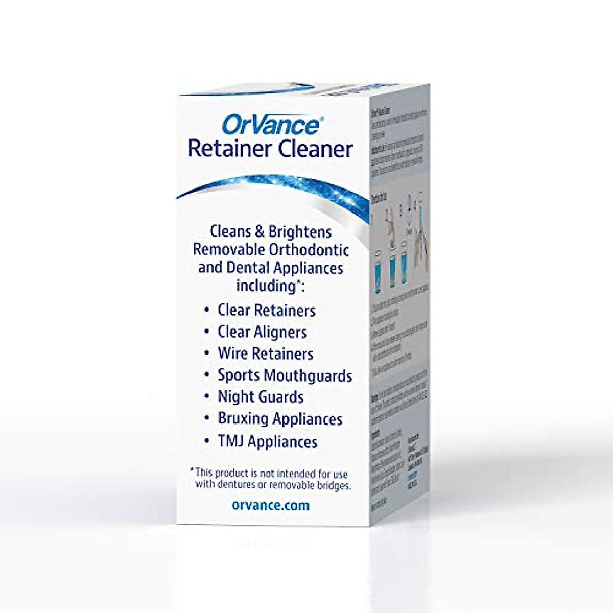 OrVance Retainer Cleaner Tablets (6 Month Supply) | Only 2 Cleanings Per Week Required | Removes Odors, Stains, Plaque for Invisalign, Mouth/Night Guards, and Removable Dental Appliances
