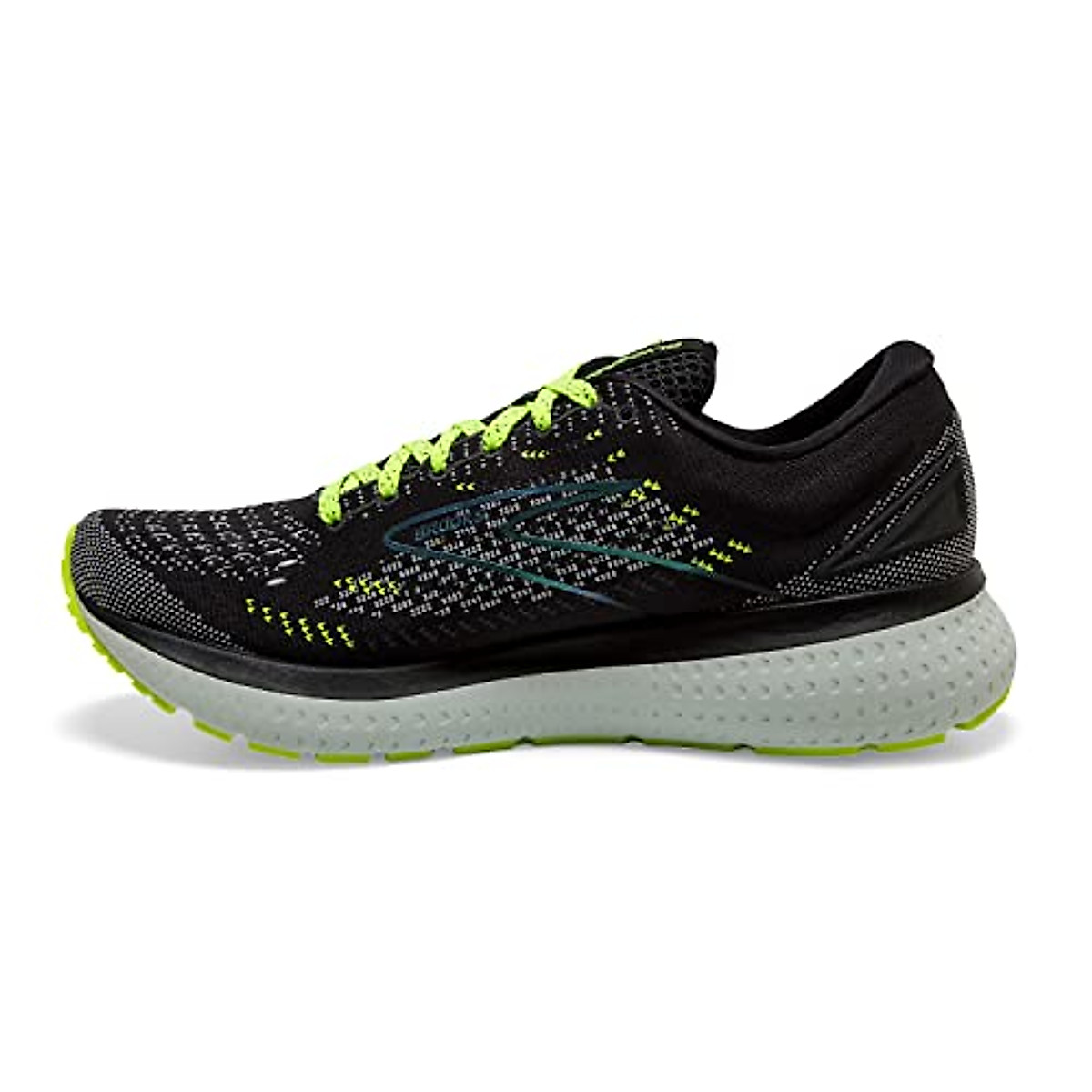 Brooks Women's Glycerin 19 Neutral Running Shoe - Black/Nightlife/Spa Blue - 11