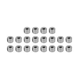 Dilwe Shaft Collar, Landing Gear Stopper Set Wheel Collar Ring, Stainless Steel 2.1mm Landing Gear Stopper Set Wheel Collar RC Airplane Accessory