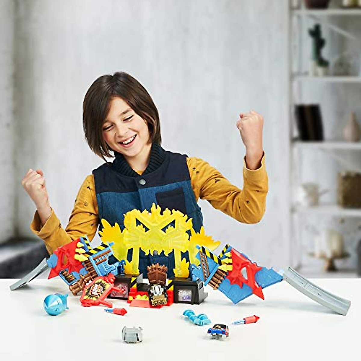 Boom City Racers - Fireworks Factory - 3 in 1 Transforming Playset - Rip, Race, Explode | Includes Exclusive Collectible Car - Thrilling Fun, Engaging Play