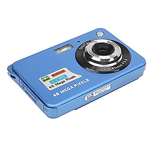 Compact Camera, 4K LCD 2.7 Inch Digital Camera, Internal Filling for Shooting (Blue)