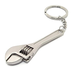 5pc Car Lovers Key Chain Set - Manual Gear Shifter | Wheel Rim | Spanner | Turbo | Brake Disc keychain | Automotive Accessories | Auto Vehicle Enthusiast Gift Set | Car Truck Bike | Car Parts Keyring