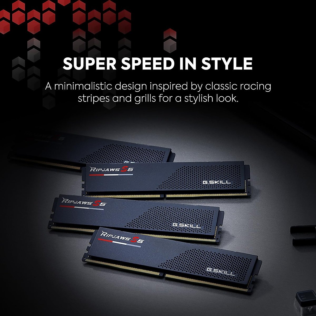 G.SKILL Ripjaws S5 Series (Intel XMP 3.0) DDR5 RAM 64GB (2x32GB) 5600MT/s CL36-36-36-89 1.25V Desktop Computer Memory UDIMM - Matte Black (F5-5600J3636D32GA2-RS5K)