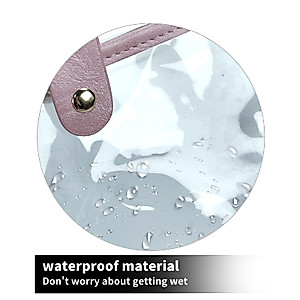 FAYBA Clear Crossbody Bags Stadium Approved Purses, Guitar Strap Handbags Shoulder Bag for Women