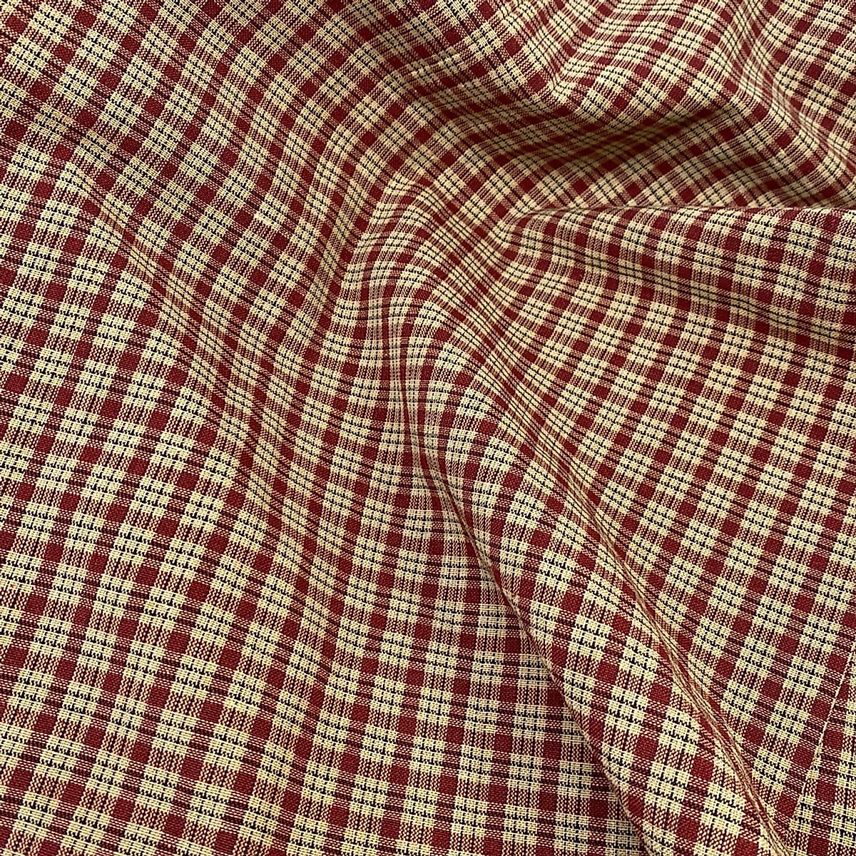 Vintage Christmas 6 Plaid Homespun Cotton Fabric by JCS - Sold by The Yard