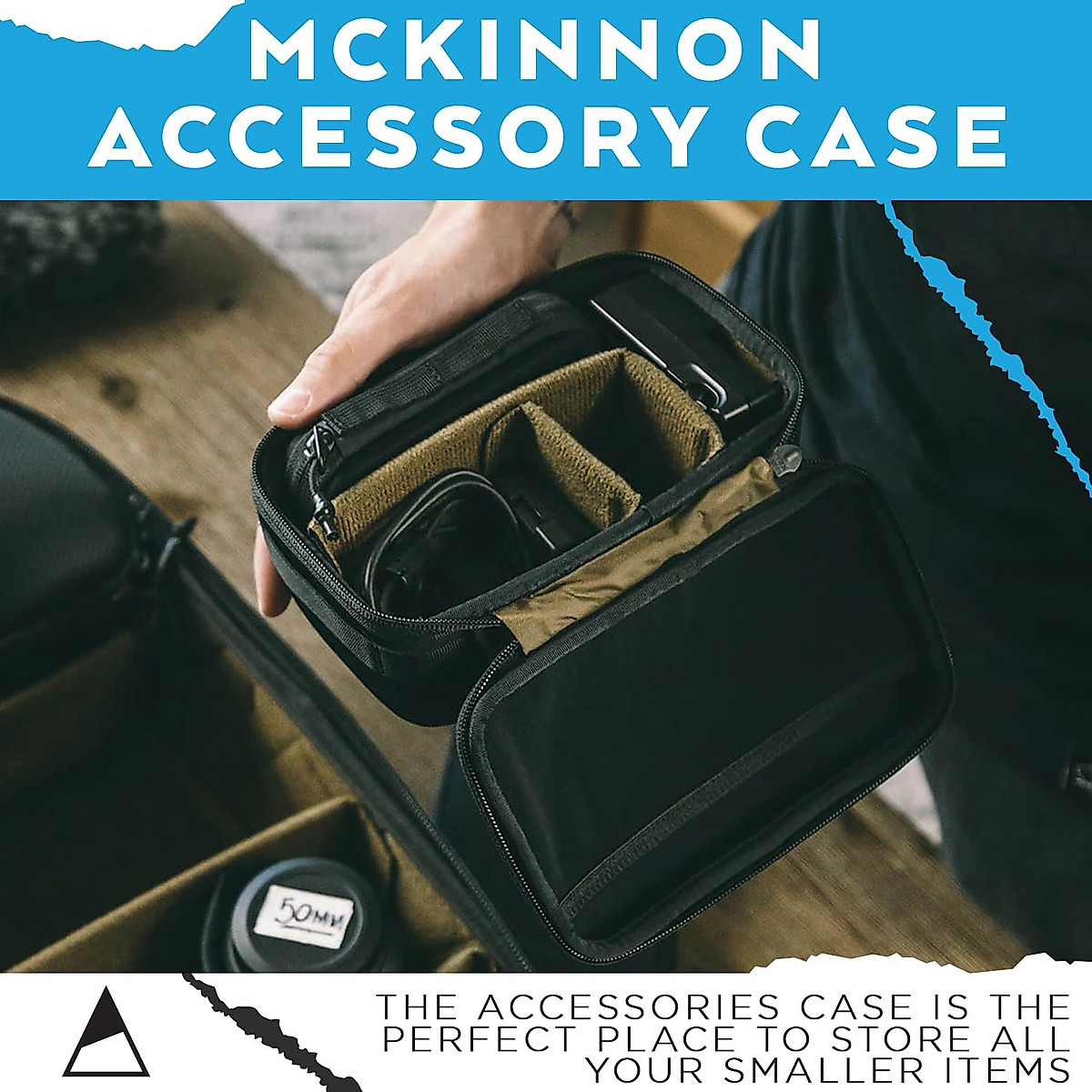 NOMATIC Mckinnon Camera Accessory Case- Eva Molded Foam with Customizable Camera Bag Dividers, Perfect for DSLR Cameras