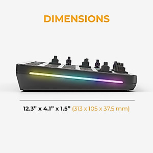 Glorious GMMK 2 Gaming Keyboard Base - Full Size Barebones Kit- Hot Swappable Black Mechanical Keyboard - Modular, Wired, RGB Backlit,- PC Setup Accessories - 96%, Black