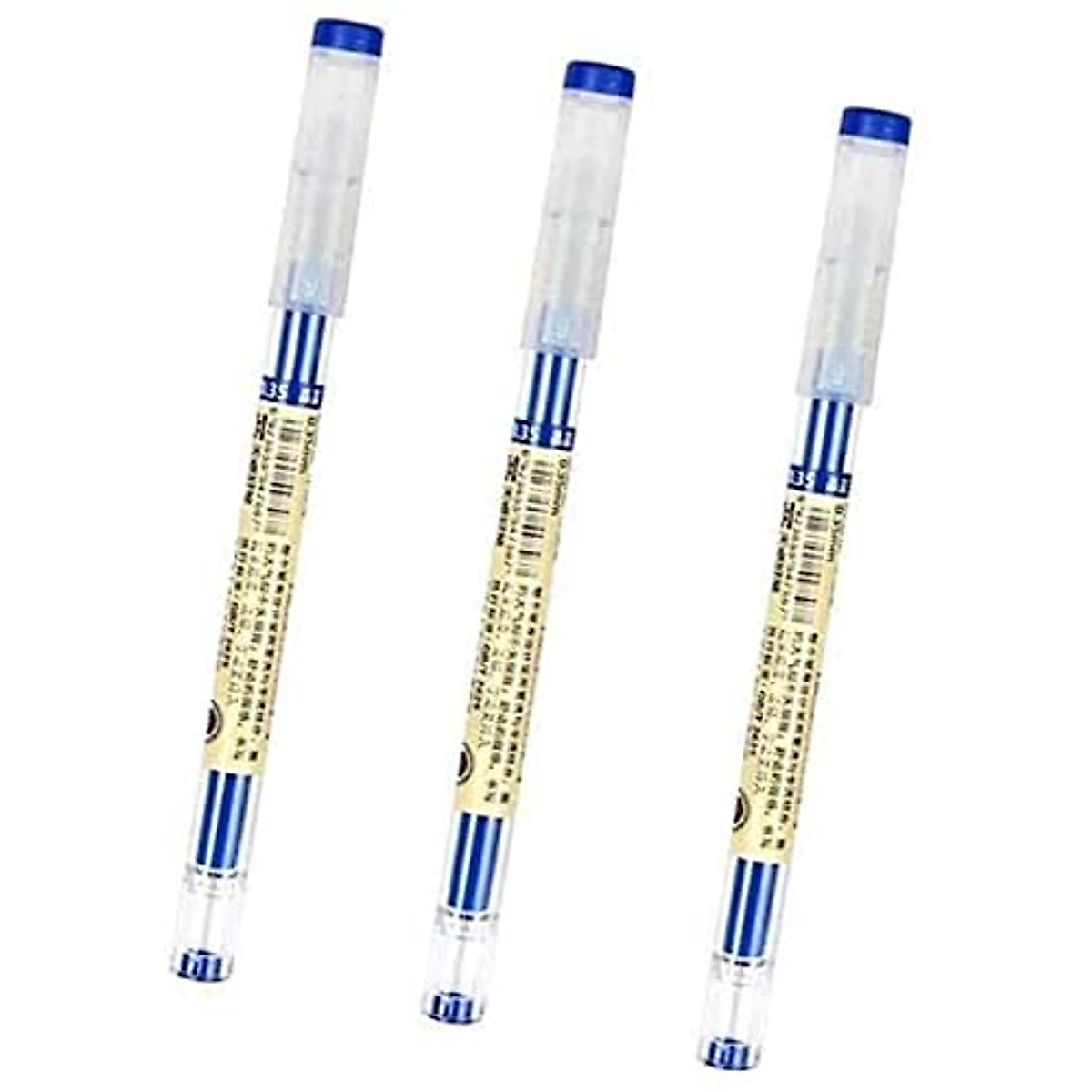 BEMLP Gel Ink Pen Extra Fine Point Pens Ballpoint Pen 0.35mm Blue Premium Liquid Ink Rollerball Pens Quick-Drying For Japanese Office School Stationery Supply 12 Pieces