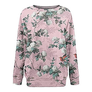 Long Sleeve Tshirts Shirts For Women Lightweight Sweatshirts For Women Oversized Sweatshirt For Women Quarter Zip Sweatshirt Women Long Sleeve Printed Shirts Casual Blouses Tops T Shirts Generic