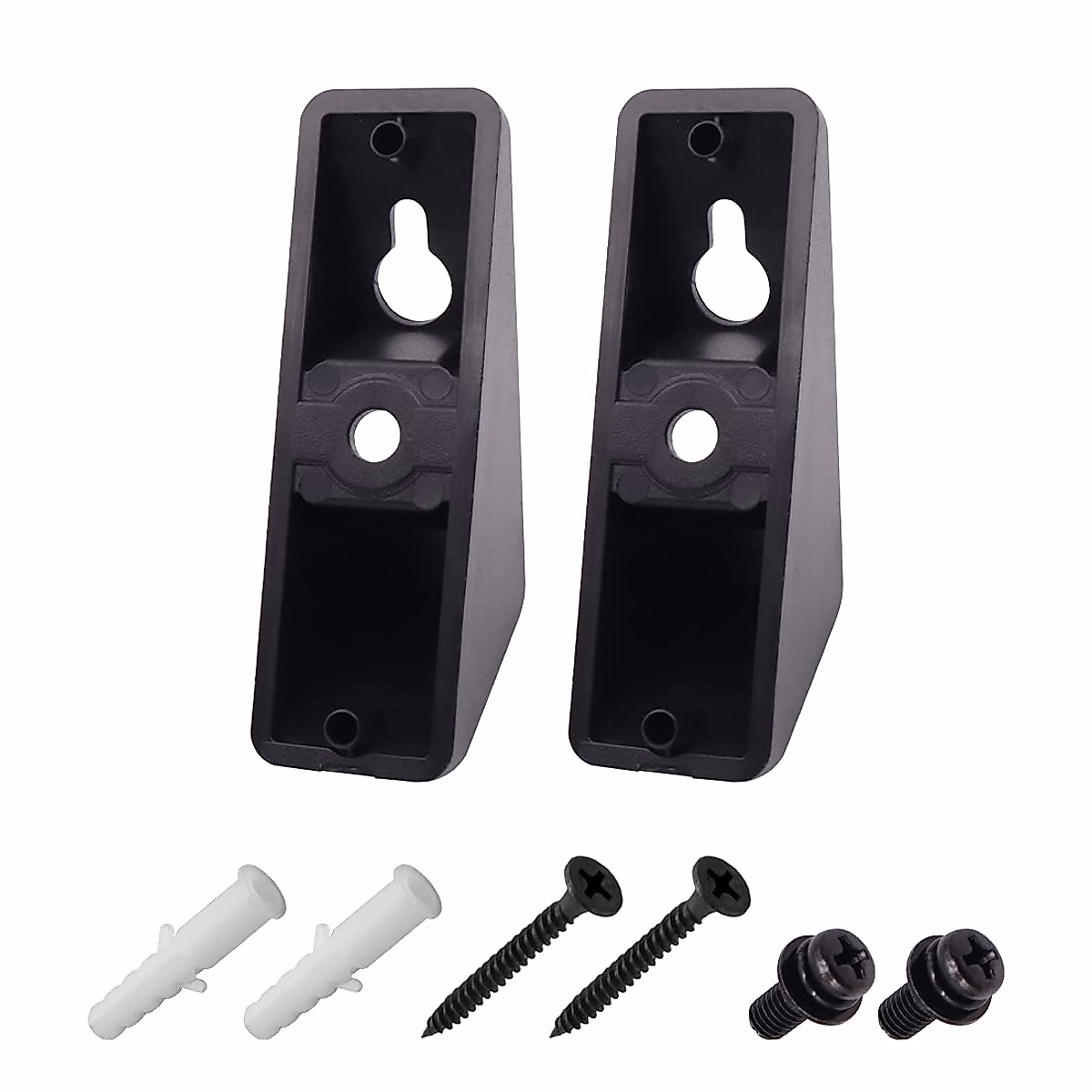Black Sound Bar Wall Mount Brackets A1997429A SONA1997429A with Screw Accessories for Sony Soundbar HT-CT370 HTCT370 SA-CT370 SACT370 HT-CT770 HTCT770 SA-CT770 SACT770 Speaker Mounting Brackets