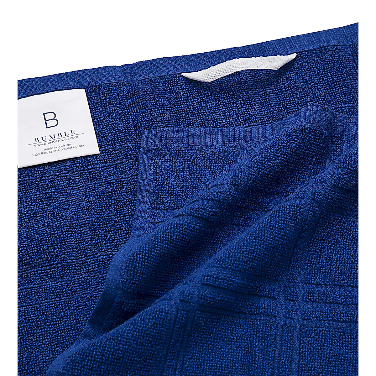 Dish Towel 16"x26" | Blue Windowpane Design | Kitchen Hand Towels, Large Tea Towel Set | Dish Towels for Kitchen | Natural Ring Spun Cotton Dish Towel | Soft, Highly Absorbent | 400 GSM – 6 Pack