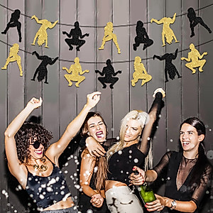 Cheereveal Twerk Banner Garland Set, Pole Dance Party Decorations Funny Birthday Banner for Bachelorette Stripper Party Supplies