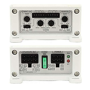 Soundstream SM4.10000D 1000W Max 4 Channel Stealth Series Marine Grade Class D Amplifier - SM4.1000D