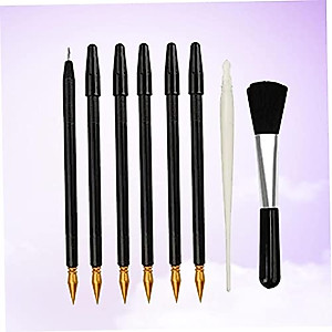 Multitools 8pcs Paint Brushes Set Paint Sets Cleaning Tools Scratch Brush Set Stylus Scratch Painting Pen Stylus Pens Scratching Drawing Pen Coloring Pen Repair Pen Mending Pen