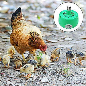 DOITOOL Pets Heat Lamp Adjustable Temperature Chicken Coop Heater Fan Pet Brooder Lamps for Lizard Turtle Aquarium Snake Green