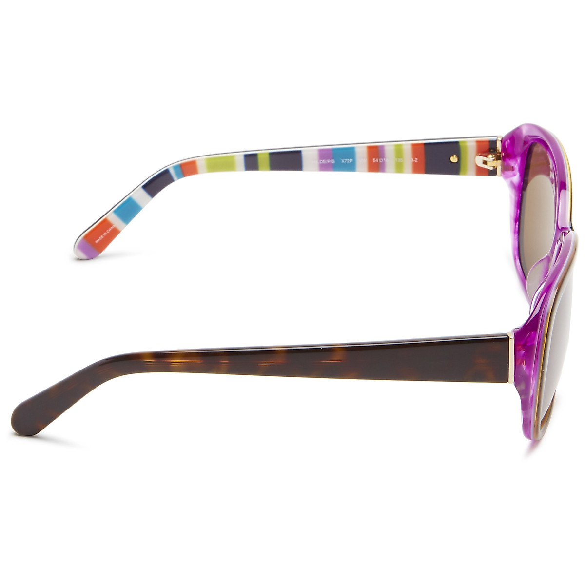 Kate Spade New York Hilde - Polarized Tortoise Purple/Dark Brown Polarized One Size