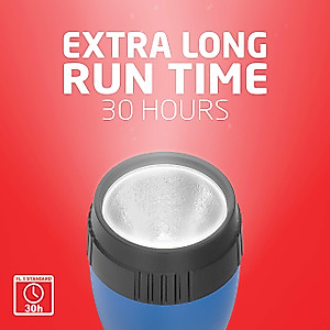 EVEREADY LED Flashlights (4-Pack), Bright Flashlights for Emergencies and Camping Gear, Flash Light with AA Batteries Included, Blue/Yellow (4-Pack)