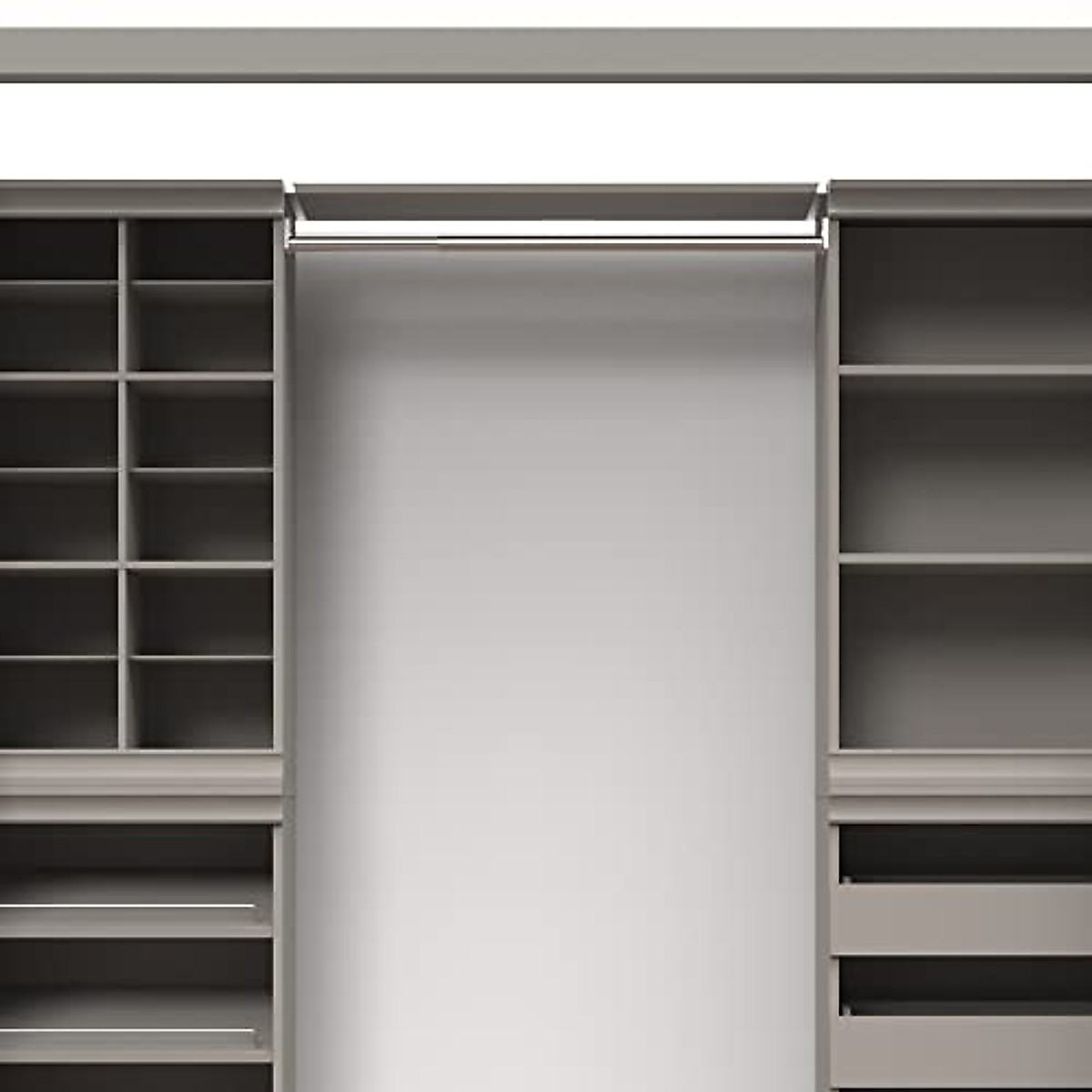 ClosetMaid Modular Storage Shelf and Hang Rod Kit, Taupe