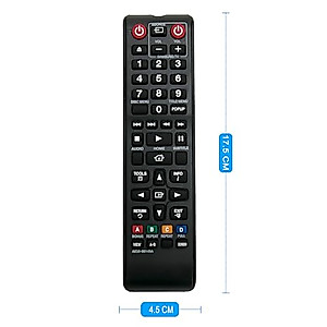 AK59-00149A Replacement Remote Control fit for Samsung BLU RAY DISC Player BD-ES5000 BD-ES5300 BD-F5100 BD-FM57C BD-HM59 Blu-ray Player