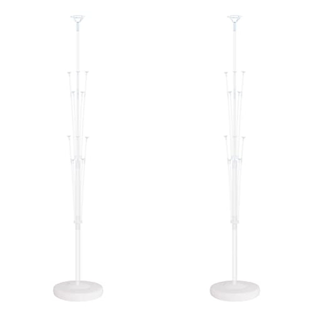 Balloon Column Stand Kit Set of 2 - Balloon Tower with Stand, Base, and Pole,Backdrop Decoration for Wedding, Baby Shower, Birthday Party, or Bachelorette Parties (No balloon)