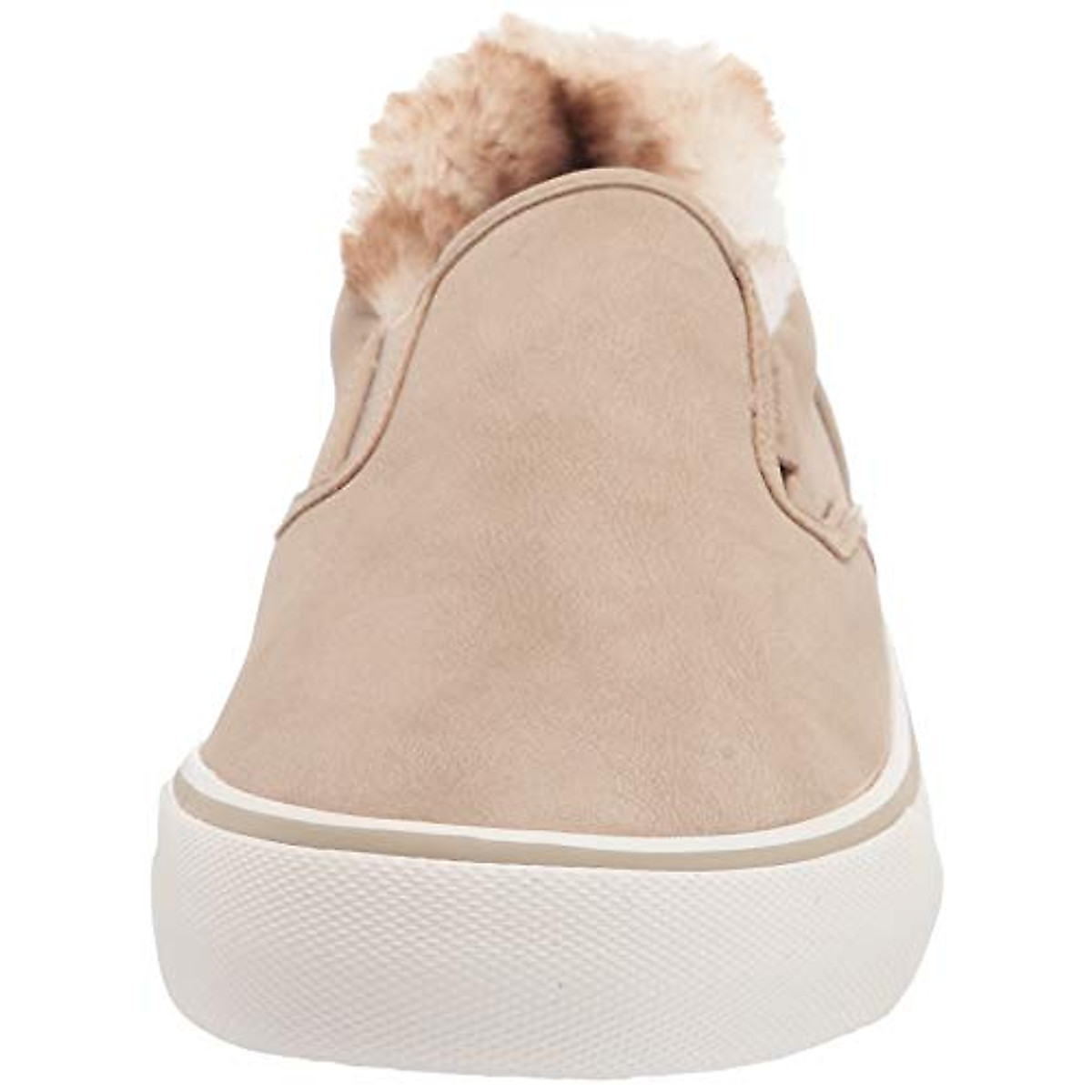Lugz womens Clipper Lx Fur Classic Slip-on Fashion Sneaker, Fawn/Cream/Off White, 8.5 US
