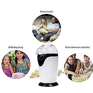 popcorn maker Air Popcorn Popper Popcorn Maker Electric Popcorn Machine for Home Use No Oil Needed with Measuring Cup and Removable Lid