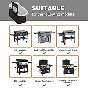 Damorr Replacement for Blackstone Grease Cup Liners & Blackstone Drip Pan Liners, for Blackstone Grease Catcher & Black Stone Grease Trays |Blackstone Griddle Accessories - Gray