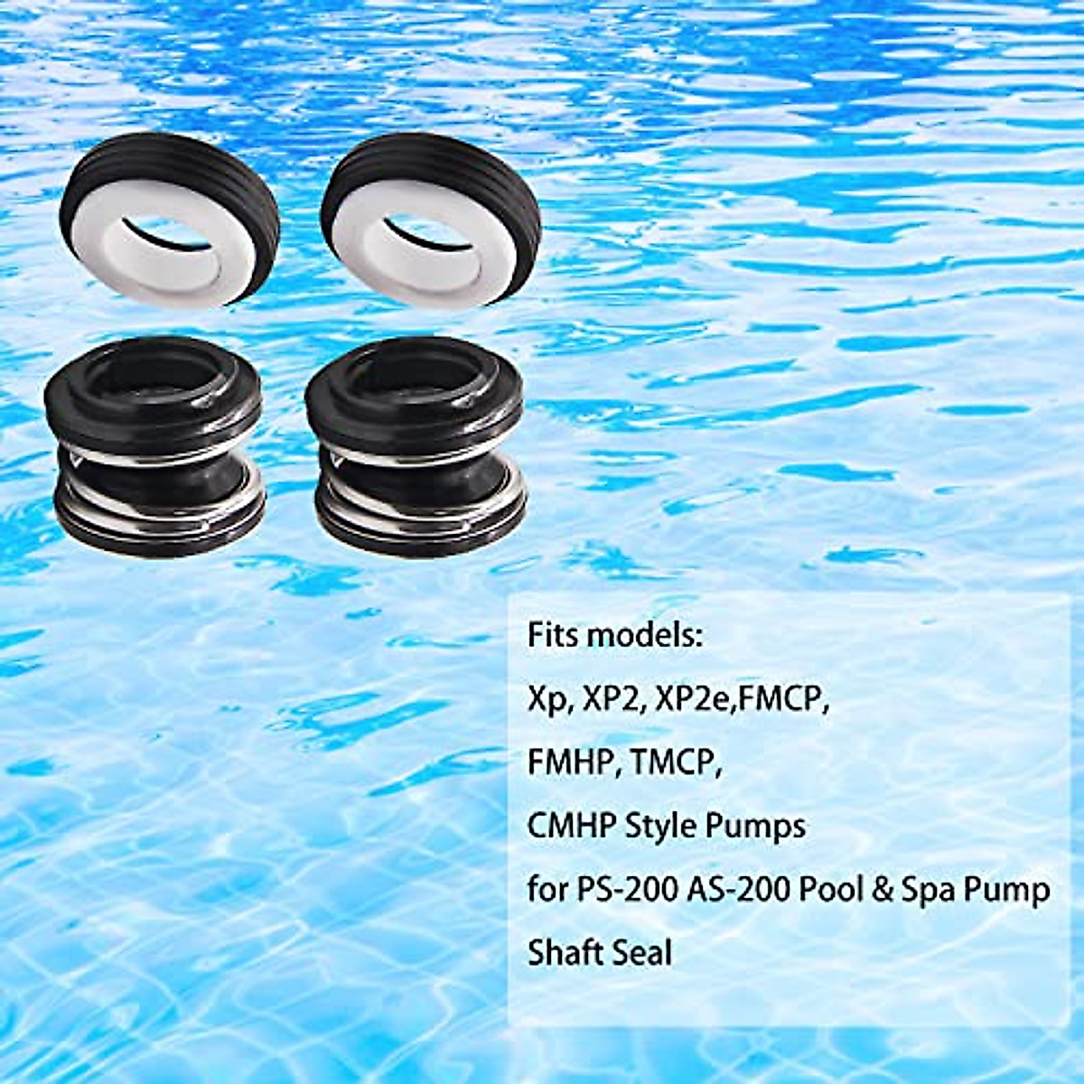 PS-200 354545 5/8" Shaft Seal Fit for Swimming Pool/Spa Pump Aqua Flo Aqua-Flo Xp, XP2, XP2e 92500150 SPX2700SA (2/Pack)
