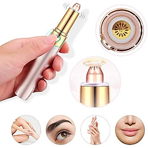 Goheekgo Electric Eyebrow Trimmer for Women, Precision Hair Removal Tool, Safe and Instant Painless Shaver, Portable and Stylish