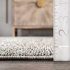 nuLOOM Katherine Moroccan High-Low Indoor/Outdoor Area Rug, 8' x 10', Gray