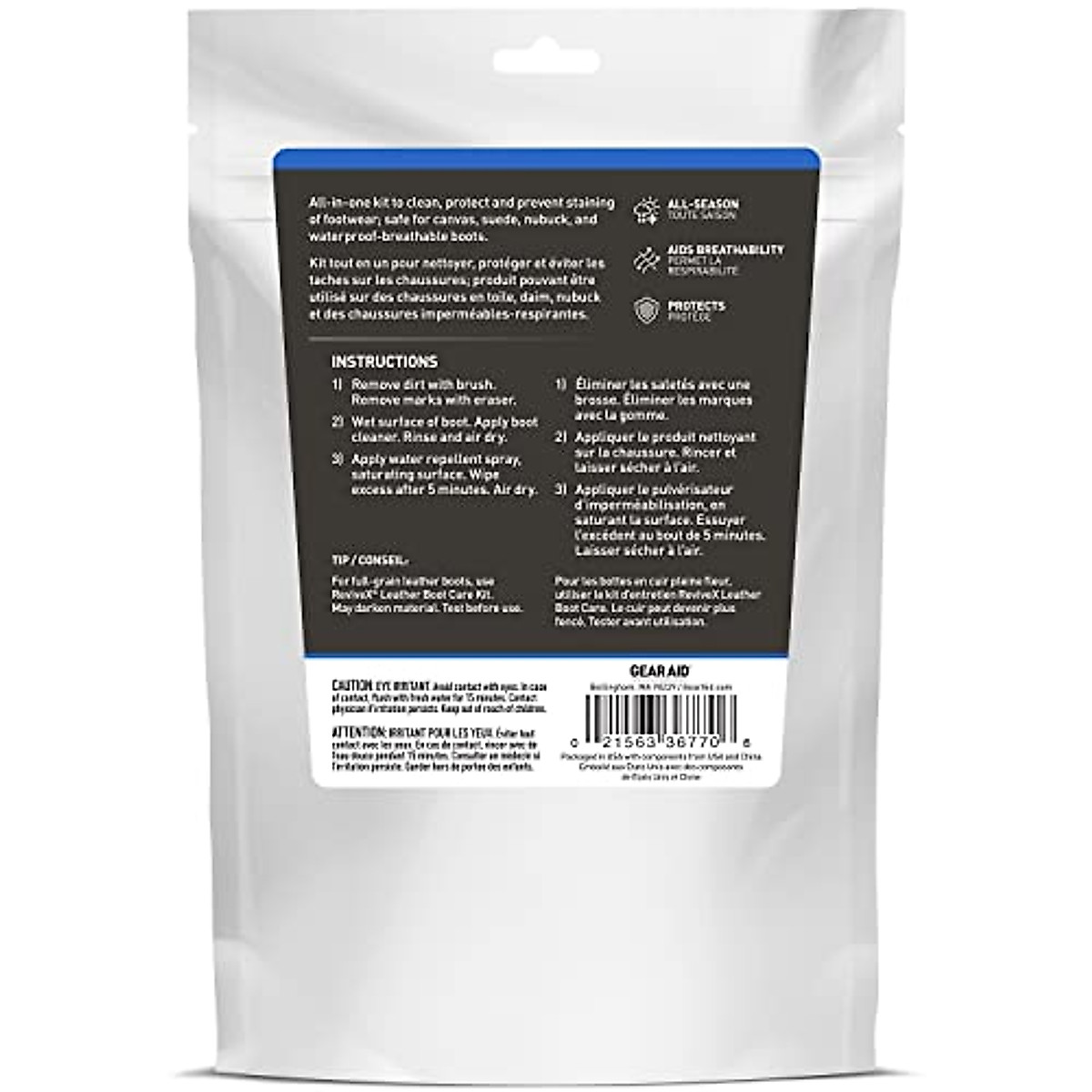 GEAR AID Revivex Suede, Nubuck and Fabric Boot and Shoe Care Kit with Protector Spray