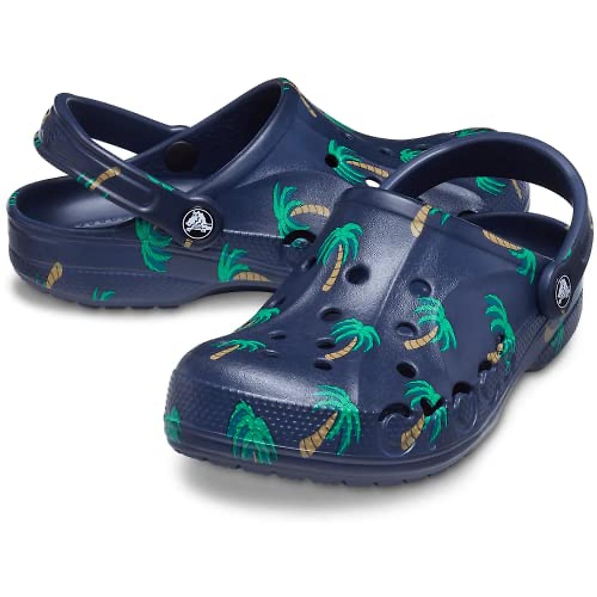 Crocs Unisex Men's and Women's Baya Graphic Clog, Tropical Palm Tree, Numeric_7 US
