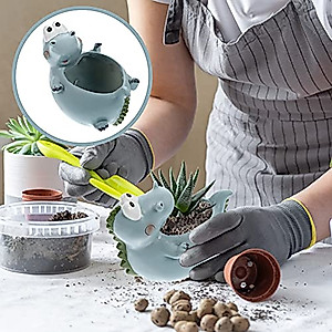 YARNOW Indoor Flower Pot 3 pcs Plants Dog Vase Decoration Bonsai Desk Succulent Excellent Lovely Pottery Home Decorative Desktop Balcony Practical Premium Center Potted Pig Ceramic Planter