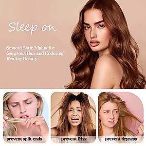 Sinpooo Satin Pillowcase for Hair and Skin,Softer Than Mulberry Silk Pillow Cases 1 Pack, Satin Pillowcases with Zipper, Cooling Pillow Cases Standard Size, Rainbow Tie Dye