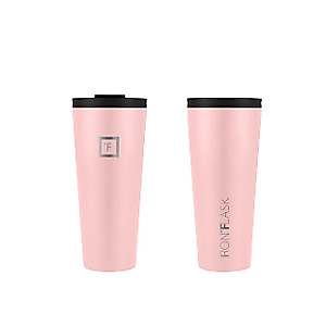 IRON °FLASK Classic Tumbler 2.0-2 Lids (Straw/Flip), Vacuum Insulated Stainless Steel Water Bottle, Double Walled, Drinking cup, Thermo Travel Mug - Rose, 32 Oz
