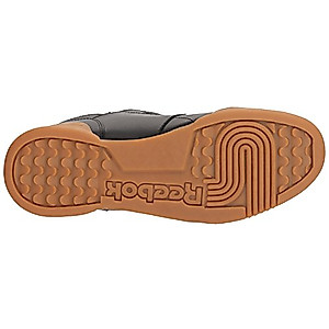 Reebok Men Workout Plus Sneaker, Black/Carbon/Classic red, 10.5