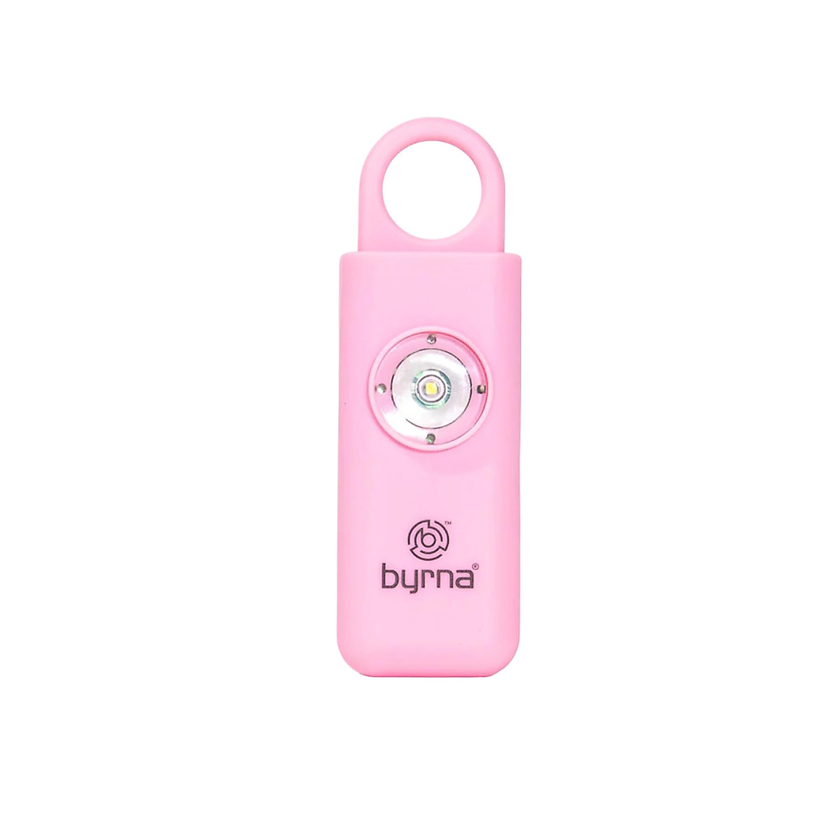 Byrna Banshee Personal Safety Alarm - 130db Loud Military Grade Self Defense Emergency Keychain Siren Device with LED Strobe Alert Light for Women, Men, Children, Elderly, Hikers and Runners (Pink)
