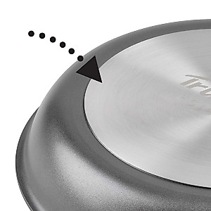 Trudeau Pure Ceramic Frying Pan, 8-Inch, Grey