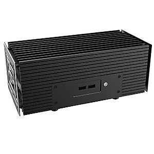 Akasa Turing TN, for Intel NUC 11 (Tiger Canyon), Pure Aluminum Fanless NUC Case, Internal M.2 SSD Heatsink, Support up to Four 4K Displays & 2.5" SSD/HDD, Small Computer Case, A-NUC68-M1B