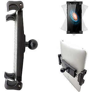 LycoGear Universal Smartphone Tablet Holder w/1" Rubber Coating Ball for All iPad Pro Air Mini iPhone MAX Pro Galaxy Tab (Compatible with Ram, Arkon Robust Mount & All 1 inch Socket System)