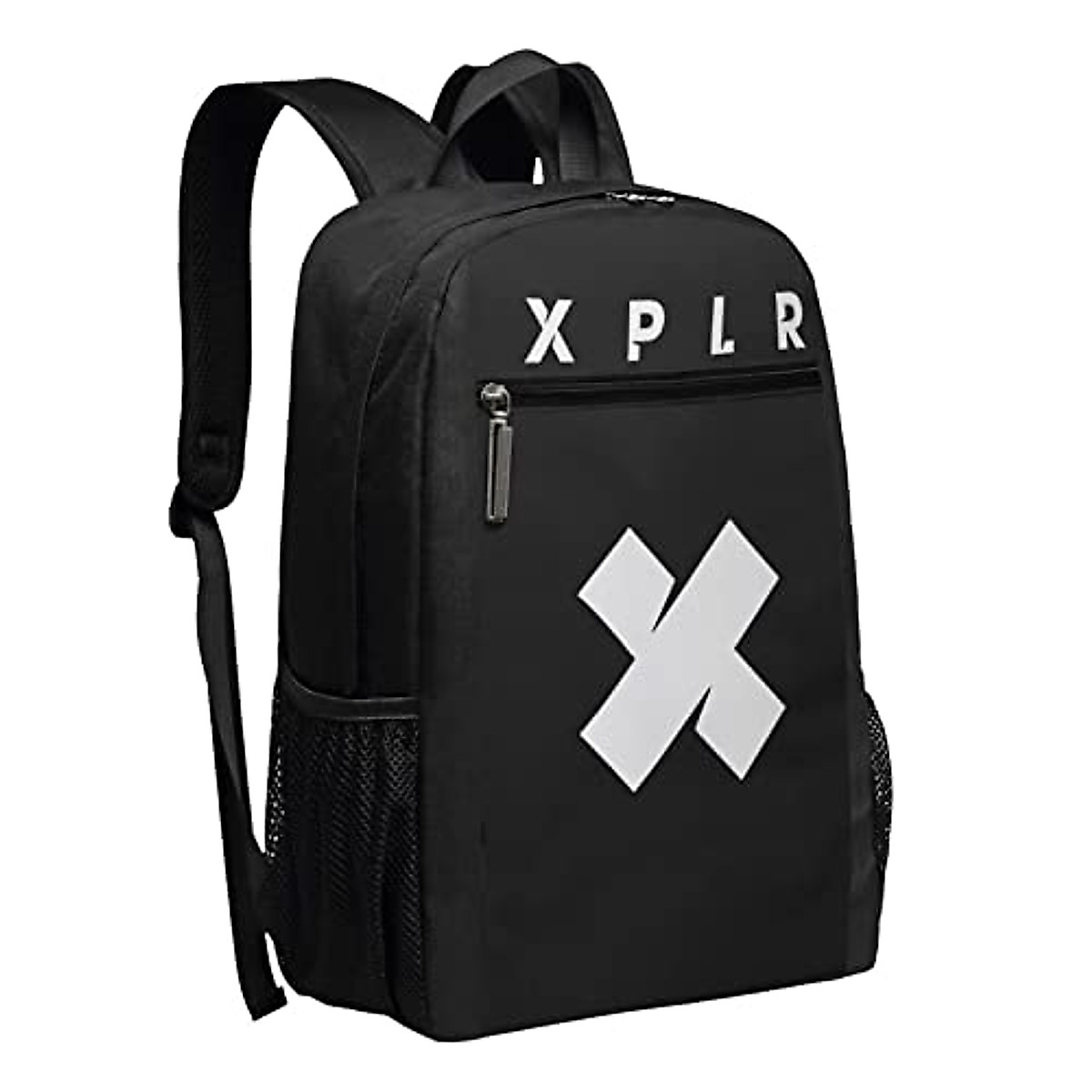 HQEKMS XPLR Sam and Colby Backpack,17in Backpack For Girls Women Backpacks Black Bookbag Lightweight Casual Travel Bag, One Size