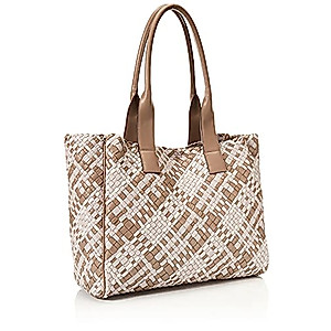 Calvin Klein Alysha Novelty Tote, Taupe Multi