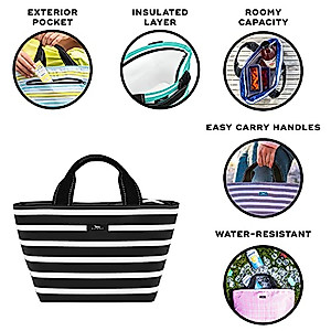 SCOUT Nooner Lunch Box - Lightweight, Insulated Lunch Bag with Outside Zip Pocket, Cooler For Women - Everyday, Beach Cooler