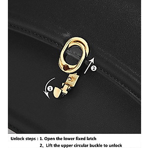 XTAPAN Women Moon Luna Cat Purses Pu Leather Cute Cat Cross Body Shoulder Bag Black