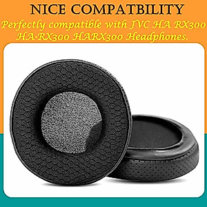 TaiZiChangQin HA-RX300 Upgrade Ear Pads Ear Cushions Replacement Compatible with JVC HARX300 HA RX300 Headphone ( Fabric Earpads )