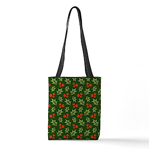 CafePress Holly Berries Christmas 13"x13" Reusable Grocery Shopping Sling Tote Bag