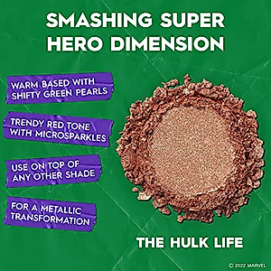 URBAN DECAY x Marvel Studios She-Hulk Mini Eyeshadow Palette - 6 Limited-Edition Matte & Moondust FX Shimmer Shades - Ultra-Blendable & Richly Pigmented - Vegan