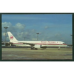Kenya Airways Boeing B-757 Orly Airport Paris France Airline Airplane Postcard