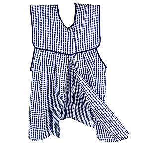 cuitáxi Traditional Mexican apron for women with pockets beautiful flower embroidery - Mandiles para mujer mexicanos mandil