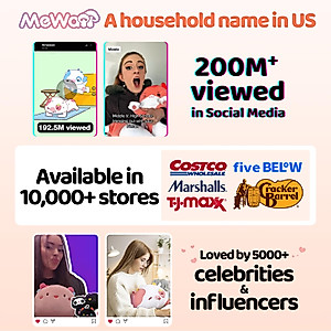 Mewaii Black Cat Plush, Cute Cat Plushies Toy, Soft Kitten Plushie Cuddle Pillow, Anime Plushie Doll, Cute Stuff Toys Gift for Girls, Boys and Males (8 Inch)